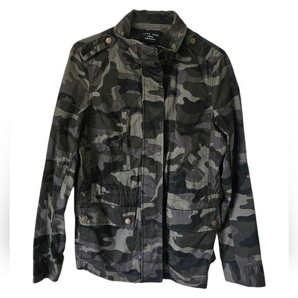 Love Tree | Jackets & Coats | Love Tree Womens Med Green Camouflage ...